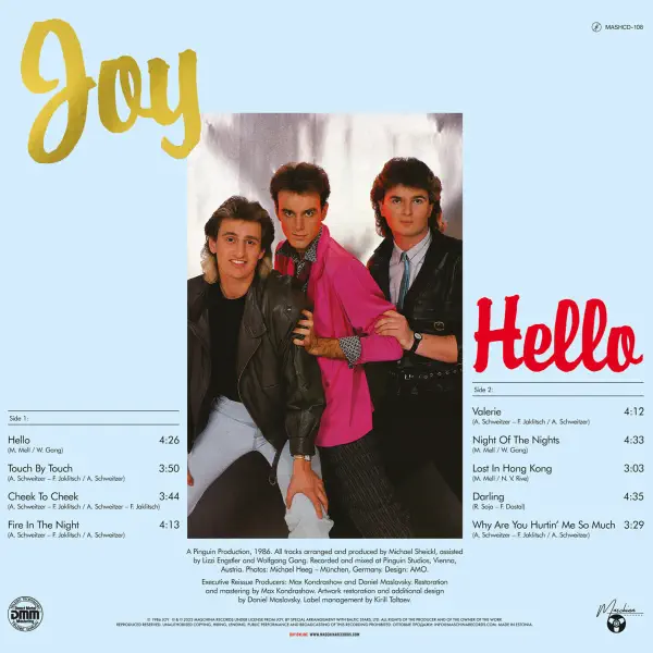 Joy - Hello (Reissue Remastered Blue Vinyl) (LP)