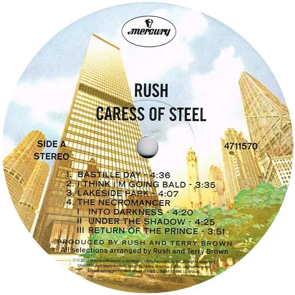 Rush – Caress Of Steel (Reissue Remastered) (LP) LPManija.lt